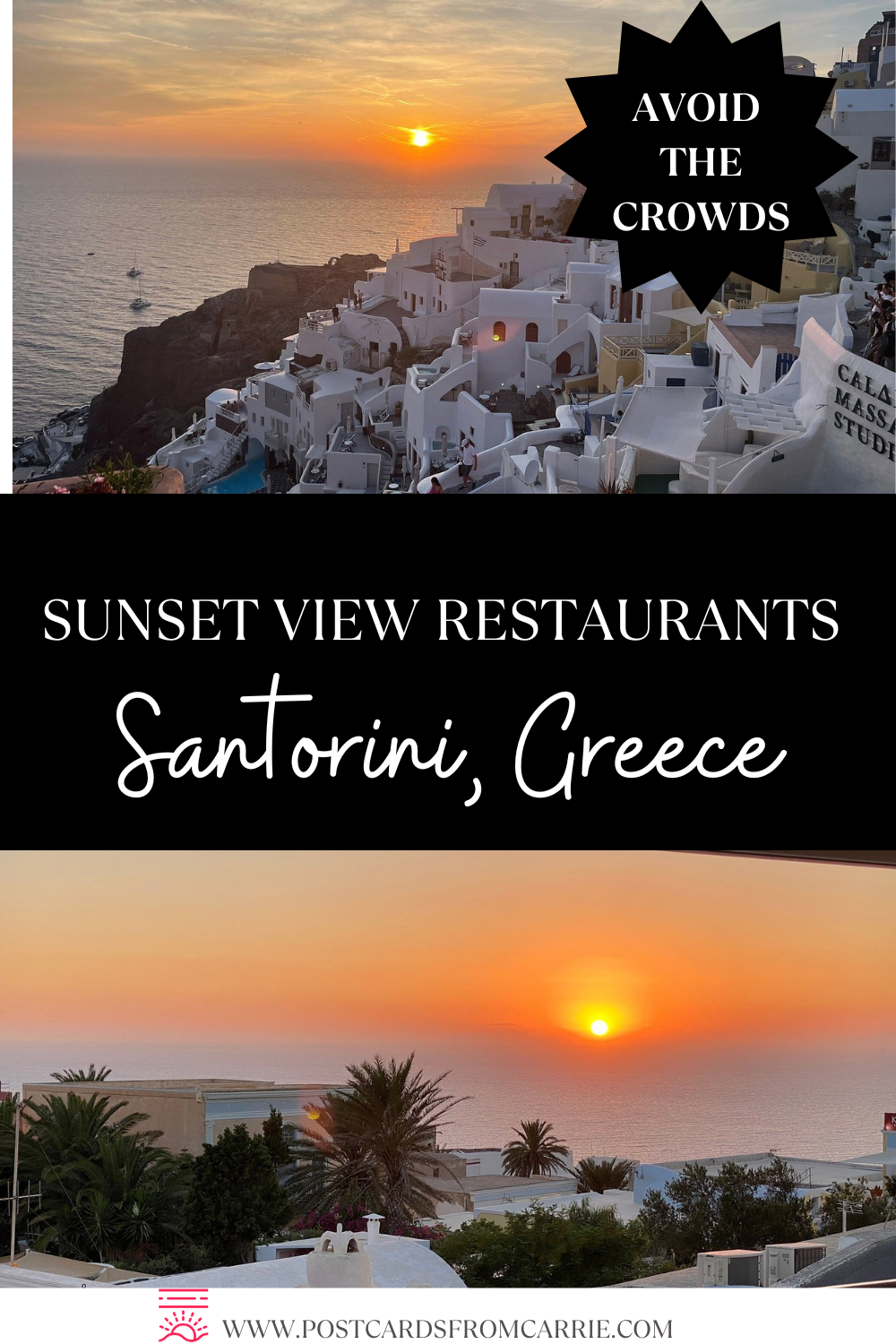 The Best Sunset View Restaurants in Santorini, Greece - Postcards From ...